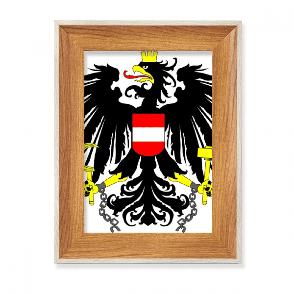 Austria National Emblem Country Desktop Wooden Photo Frame Display ...