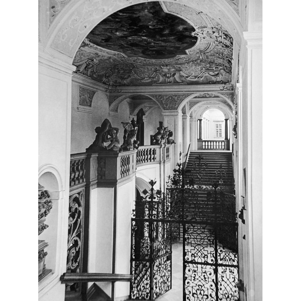 Austria St. Florian'S Abbey. Ninterior View Of The Abbey Of Saint ...