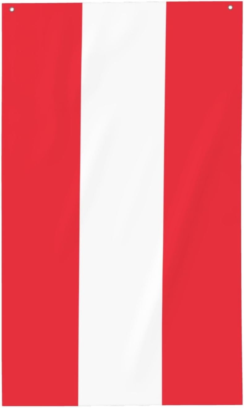 Austrian Flag Print Garden Flag Single Side 4.85x8 ft,Outdoor Home ...