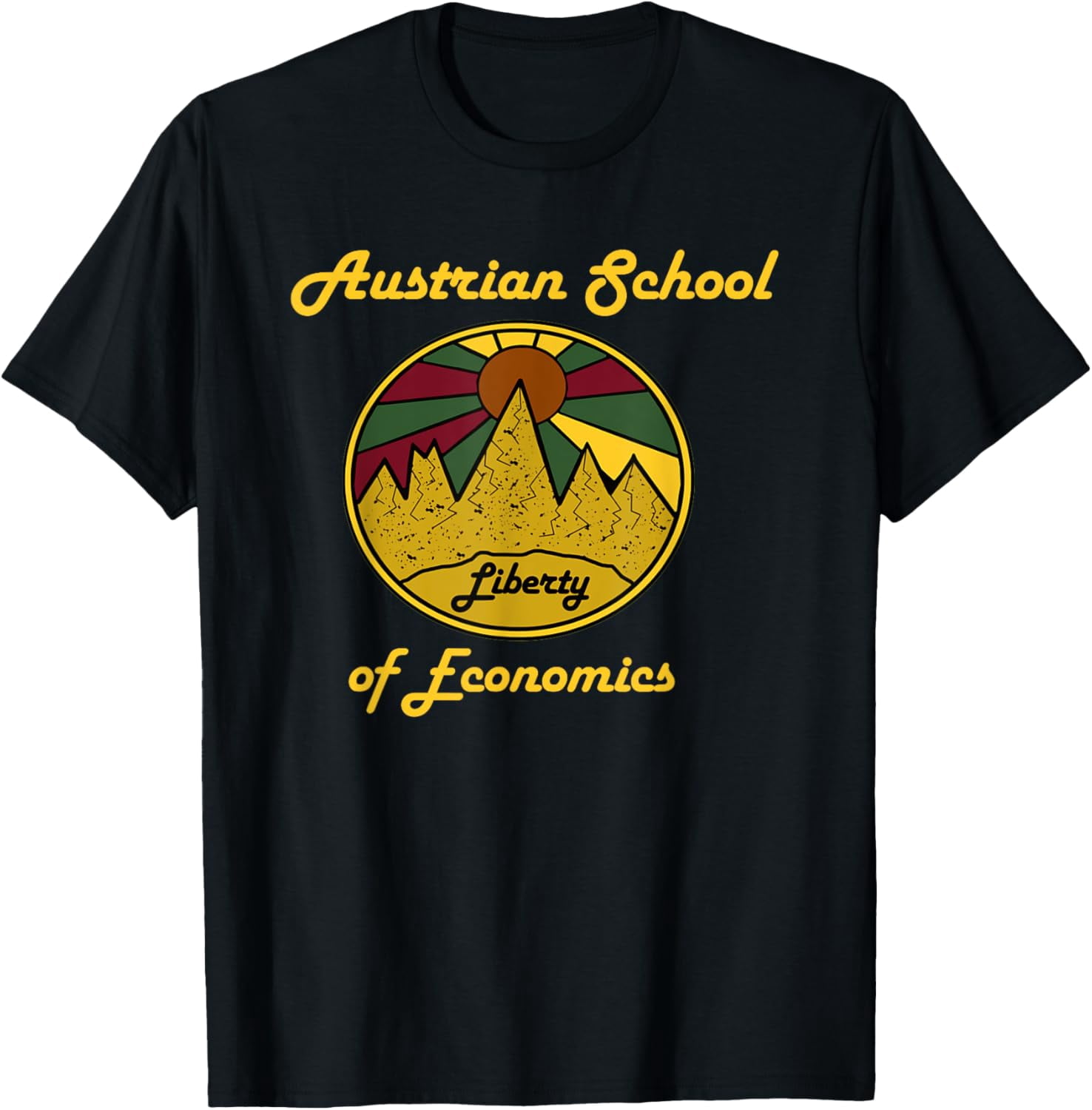 Austrian School of Economics Capitalism and Liberty T-Shirtmen and ...