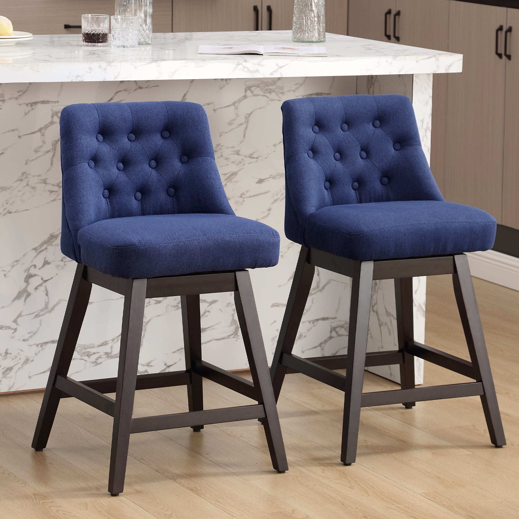 Denver Blue Bar Stool - Walmart.com