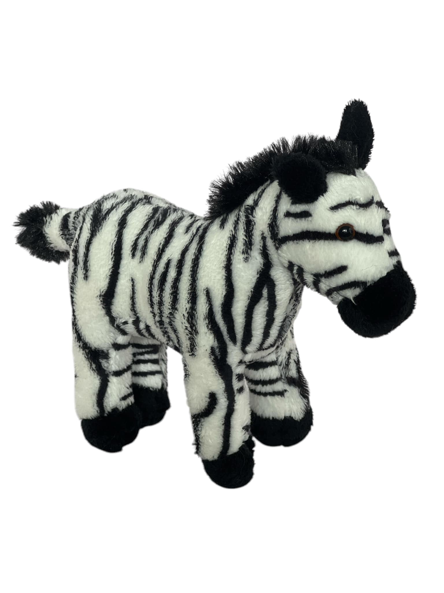 Auswella Minis 6.5" Zebra Plush – Realistic Black & White Striped ...