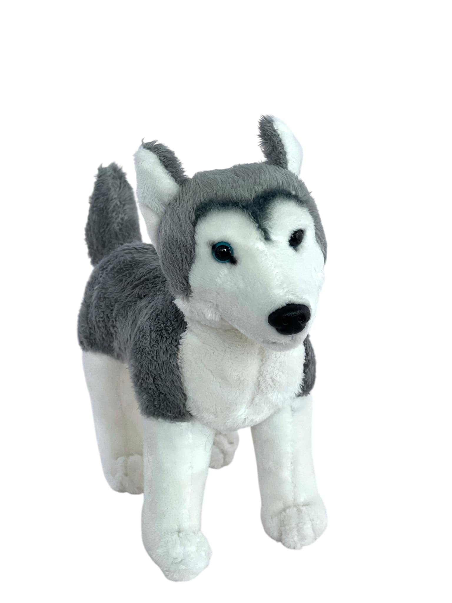 Auswella Minis 7" Plush Husky – Realistic Grey & White Stuffed Animal ...