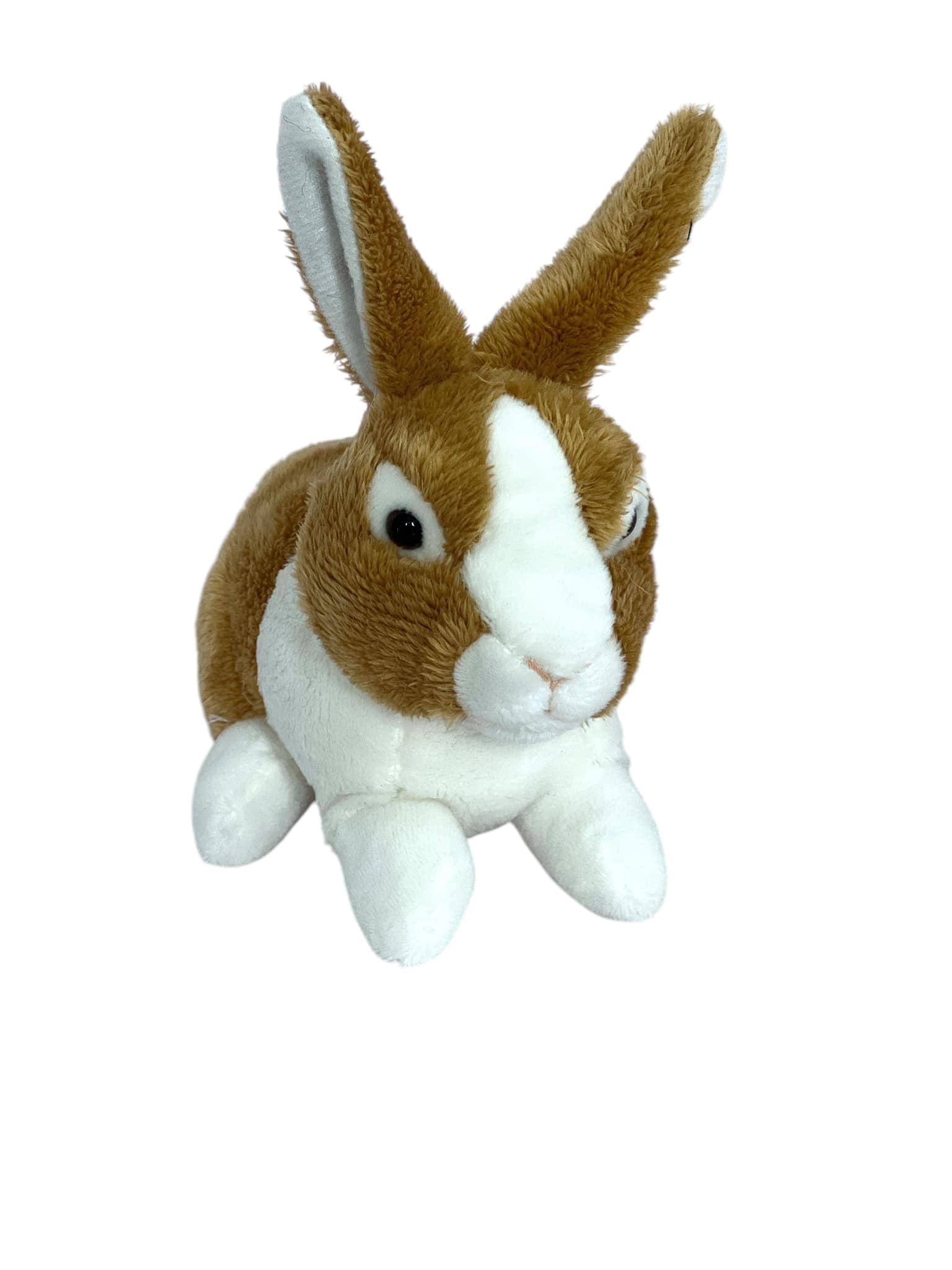 Auswella Minis- Brown and White Mini Plush Bunny Rabbit- Stuffed Animal ...