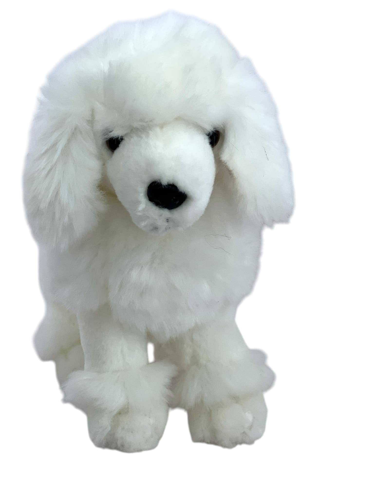 Auswella Minis- Mini White Poodle Plush Dog Stuffed Animal Toy for Kids ...