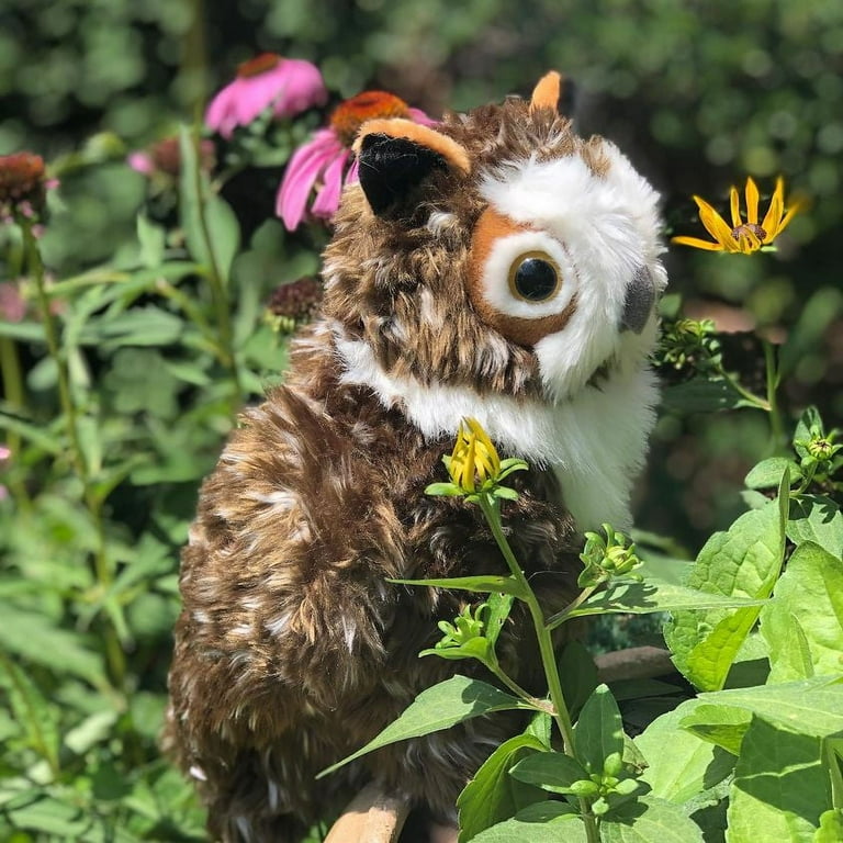 Auswella Plush Realistic 12 Inch Great Horned Owl Barnstable Plush Stuffed Animal Owl Plushie Walmart