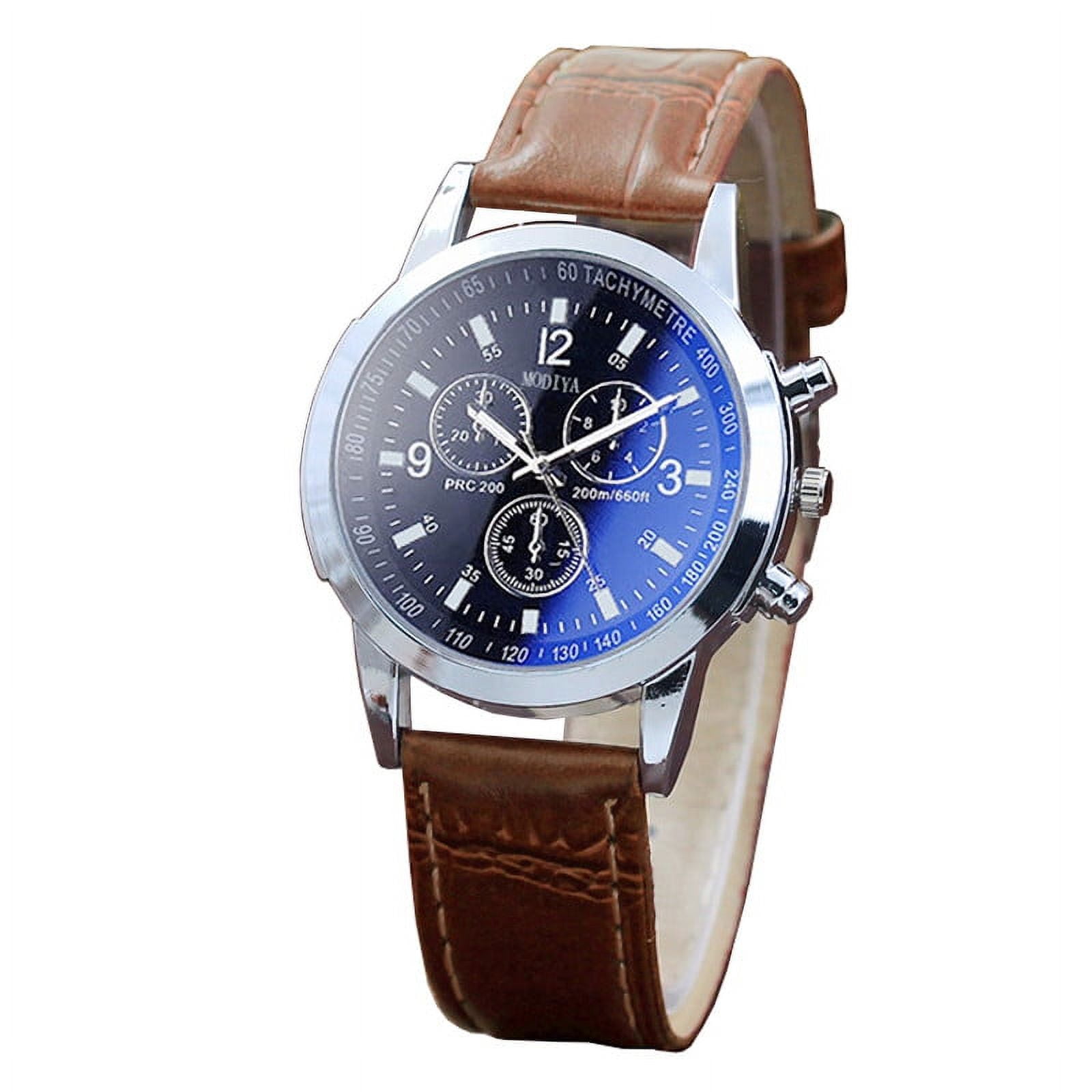 Ausyst Men's Watch Belt Sport Quartz Hour Wrist Analog Watch Watches ...