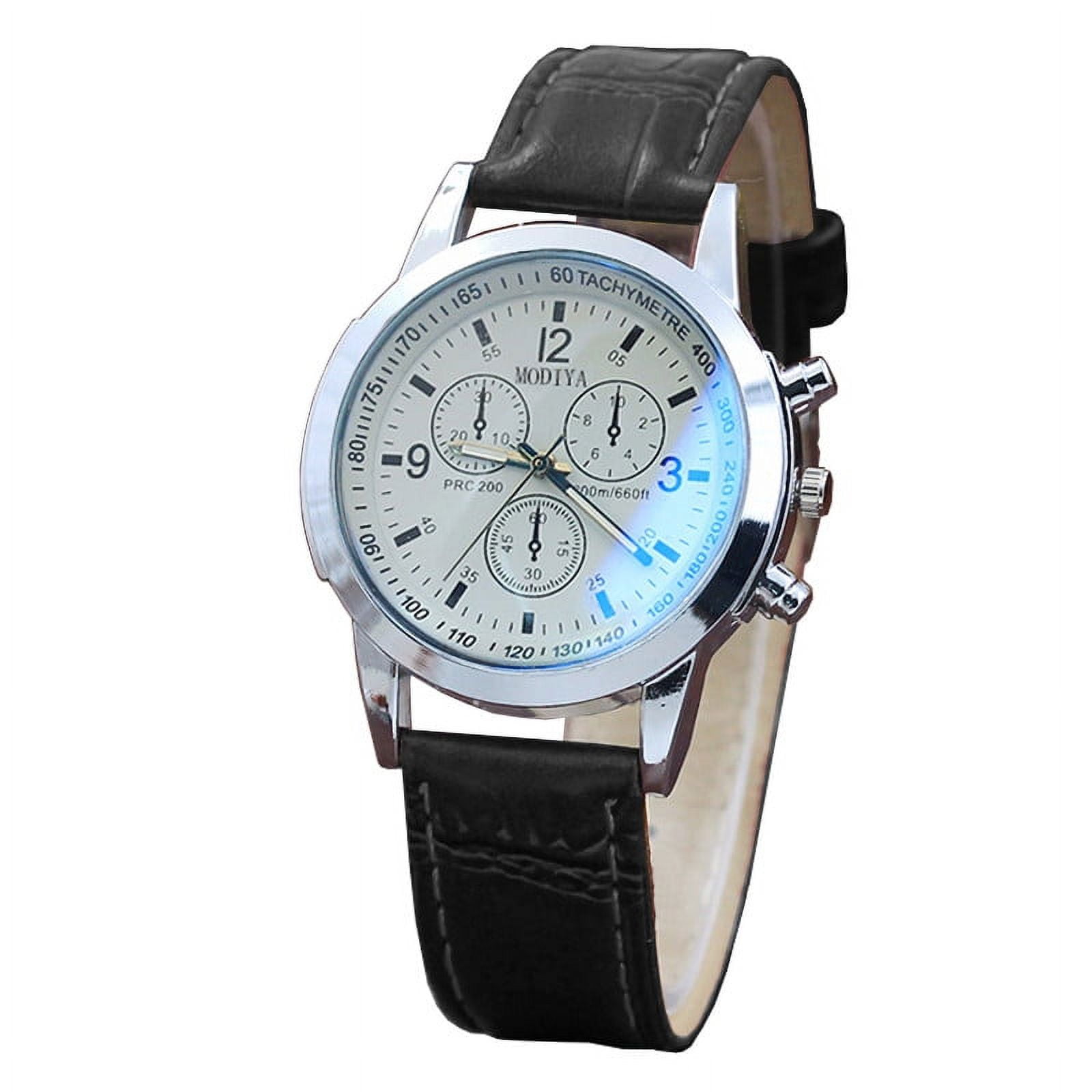 Ausyst Men's Watch Belt Sport Quartz Hour Wrist Analog Watch Watches ...