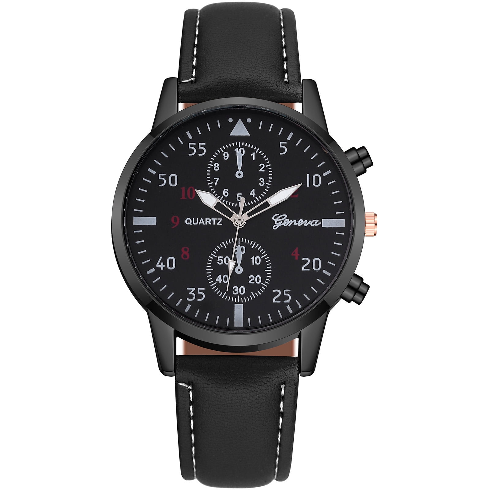 Ausyst Men's Watch Men Fashion Watches Clocks Watches Leather Casual ...