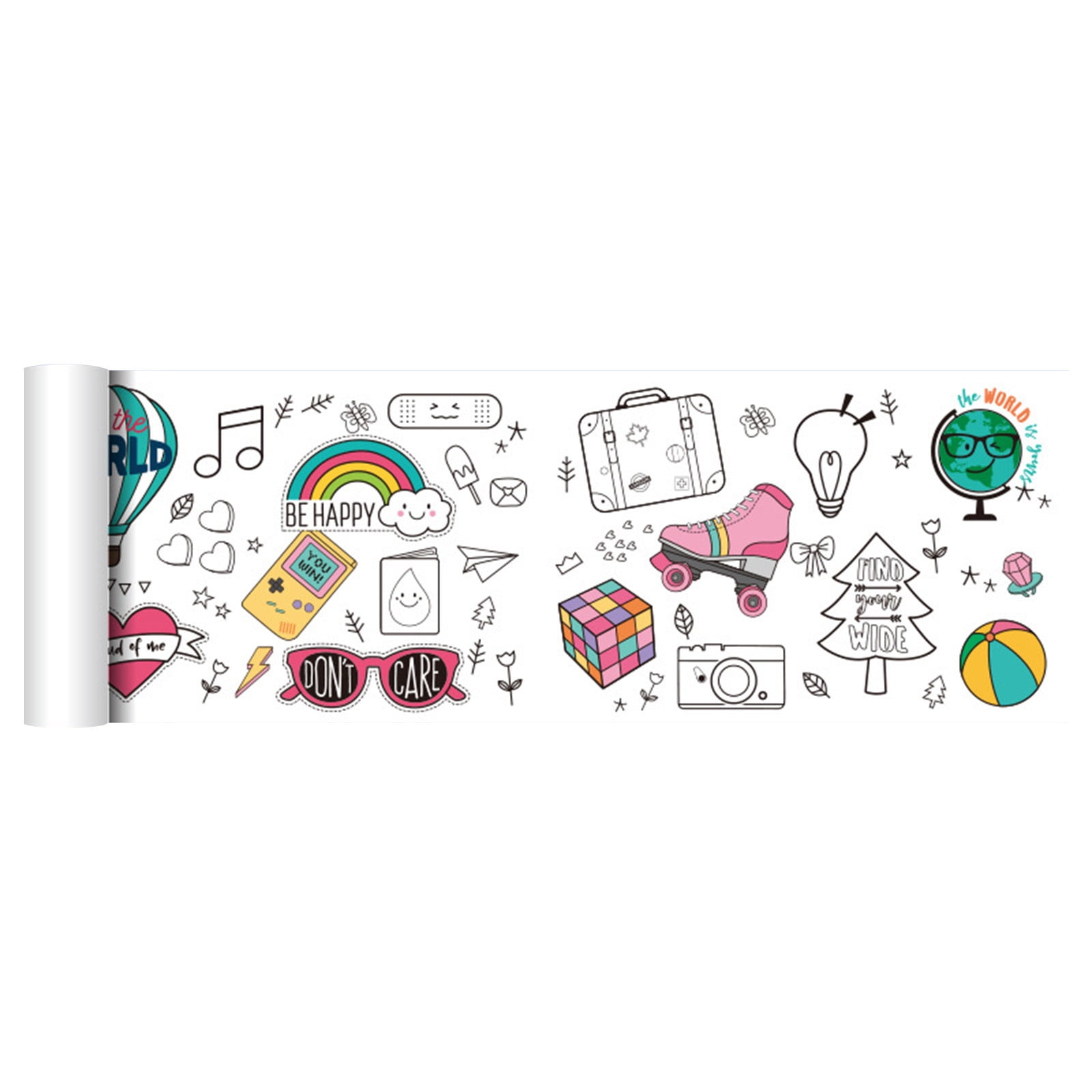 Ausyst Office Supplies 2023 Graffiti Picture Scroll Can Be Attached To ...