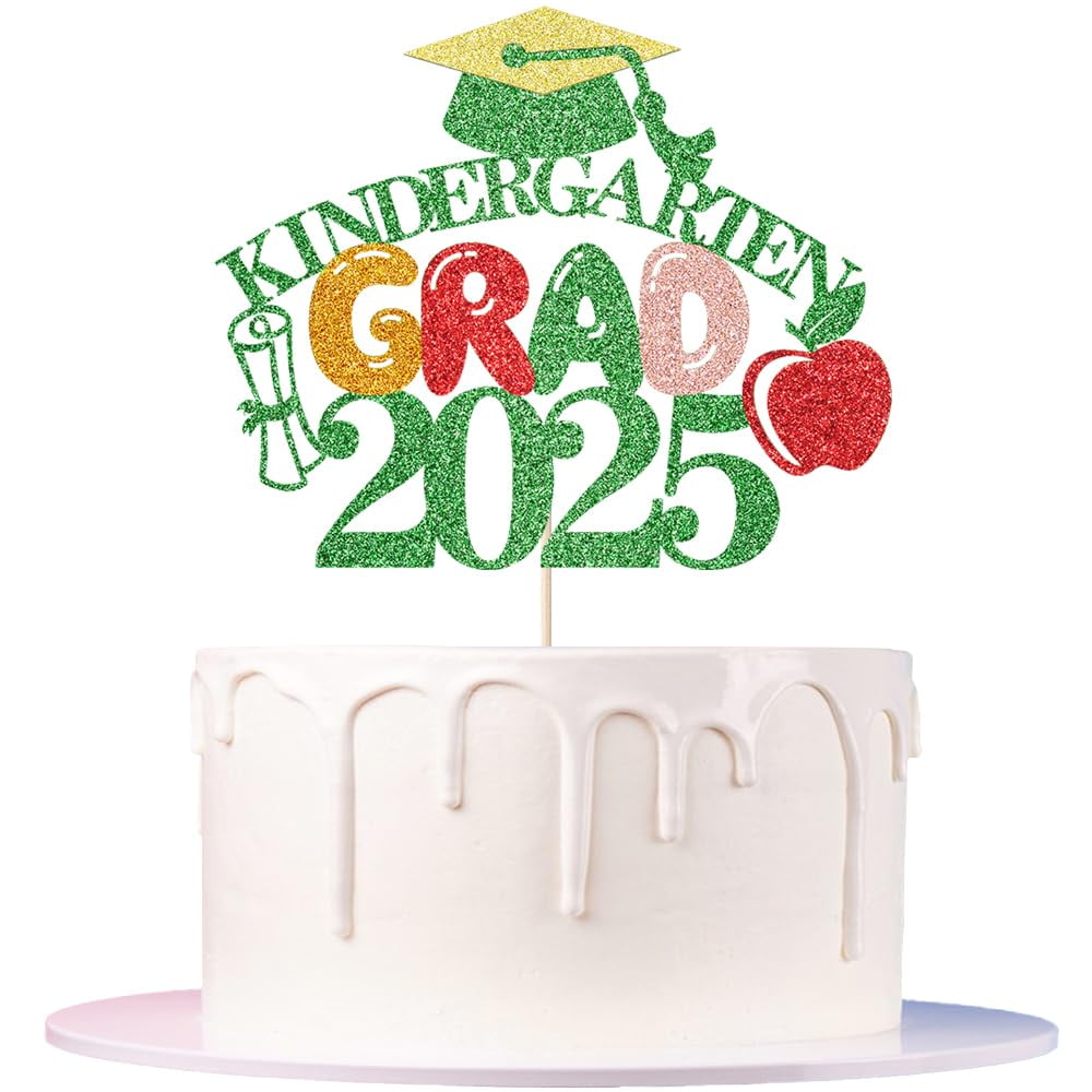 Auteby 2025 Kindergarten Grad Cake Topper, BSL1 Pre-School Graduation ...