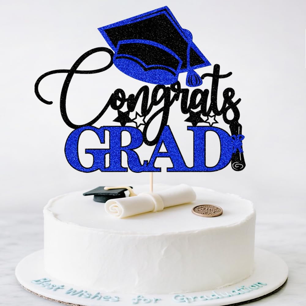 Auteby Congrats Grad Cake Topper, Celebrate BSL1 Graduation Day Cake ...