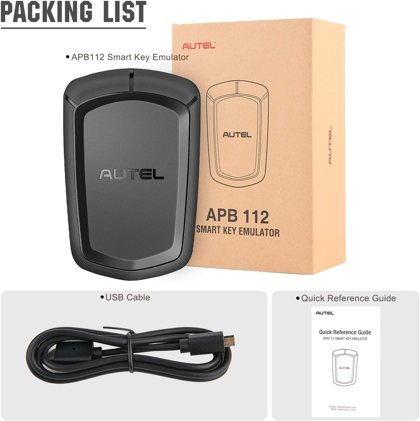 Autel APB112 Smart Key Simulator Autel Work with IMMO Key FOB ...