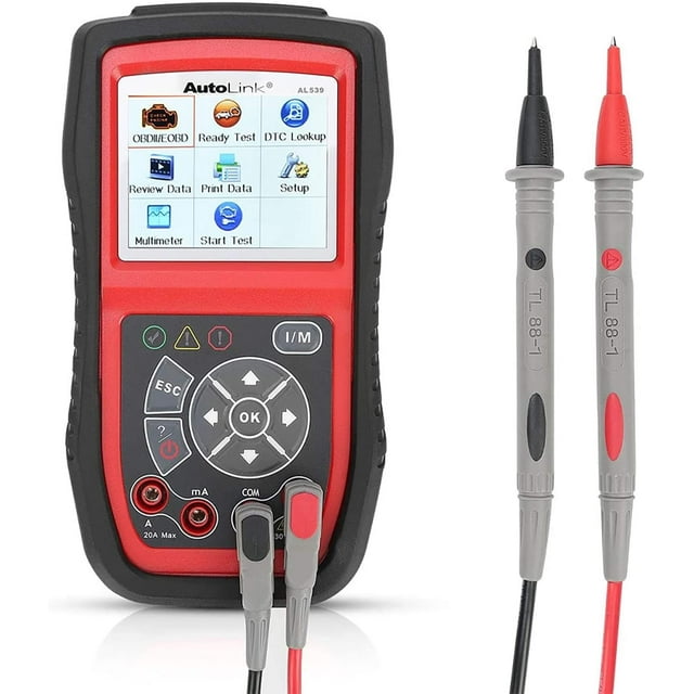 Free Shipping! Autel AutoLink AL539 OBD2 Scanner Car Diagnostic Scanner ...
