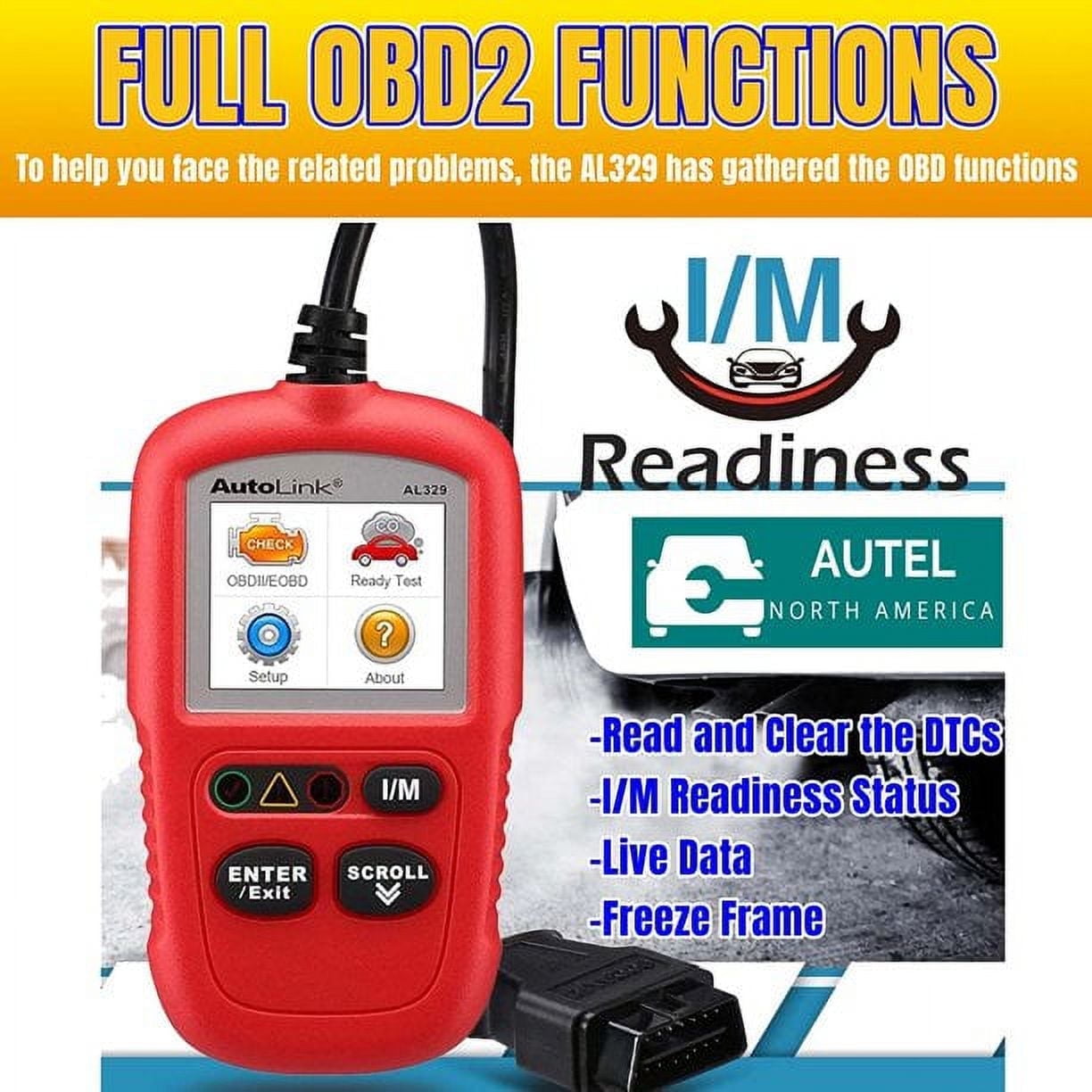 Autel Autolink AL329 OBDII Scanner, Code Reader, Compatible with 1996 ...