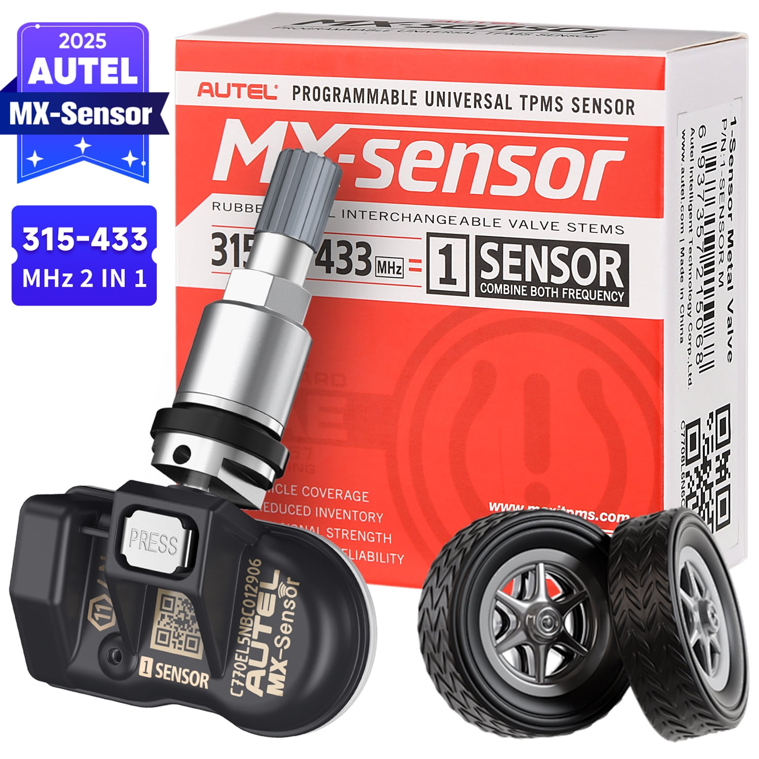 Autel BLE-A001 Tesla TPMS Sensor - Bluetooth Pre-Programmed Wireless ...