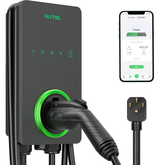 Autel Home Smart AI Level 2 EV Charger up to 40Amp, 240V, Indoor ...