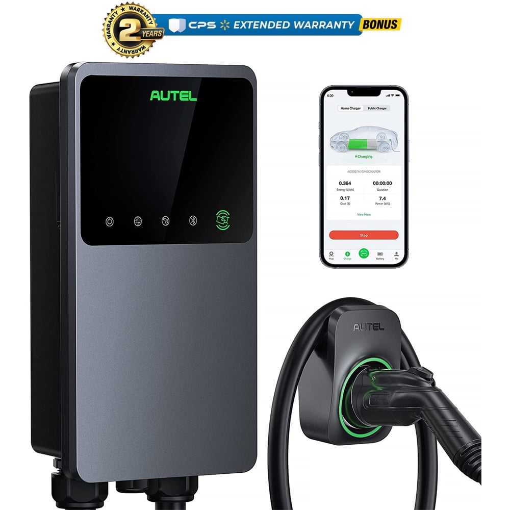 Autel MC40AP6S MaxiCharger Level 2 40A EV Charging Station with ...