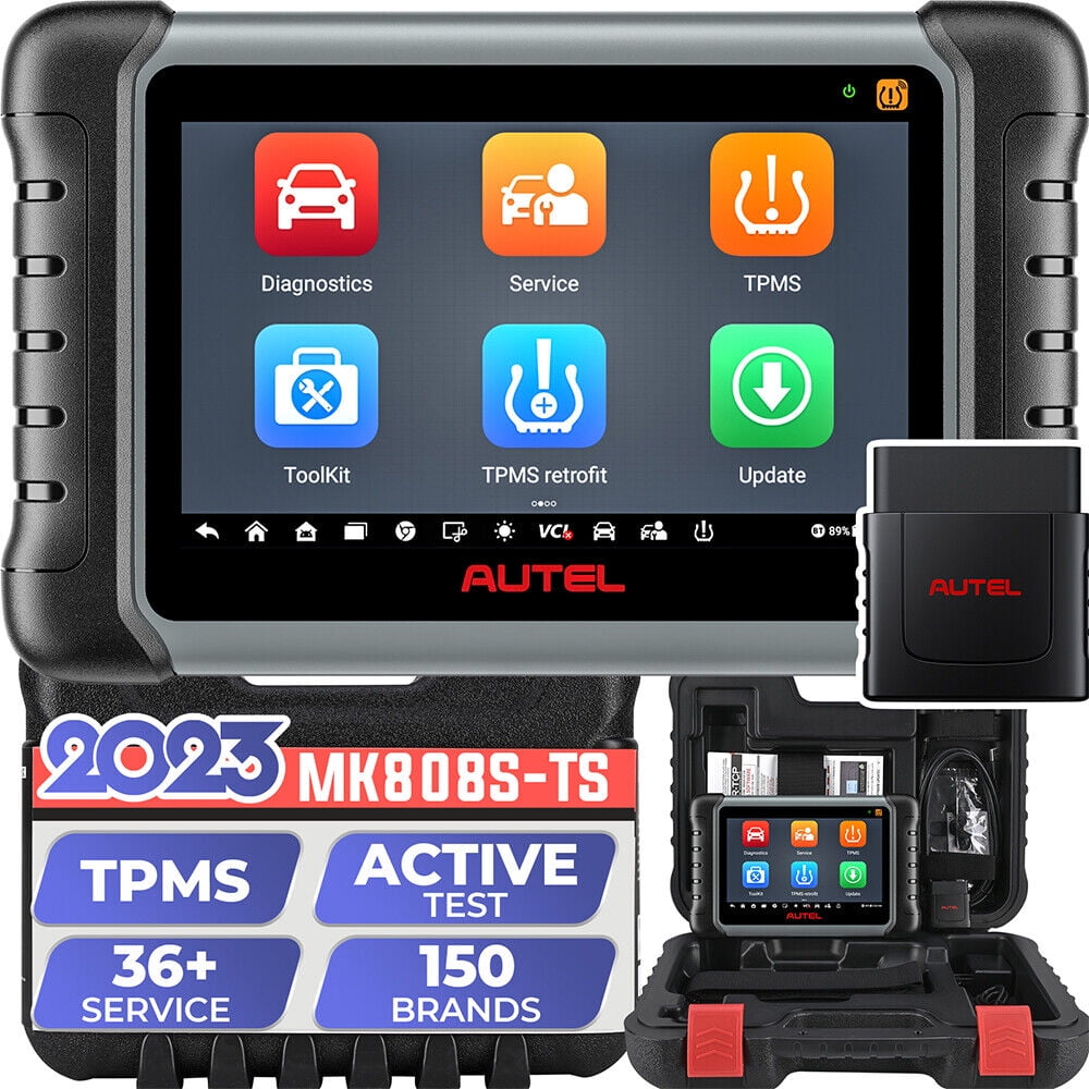Autel MaxiCOM MK808S-TS Car Diagnostic Scan Tool TPMS Relearn Scanner with 36+ Services AutoAuth ...
