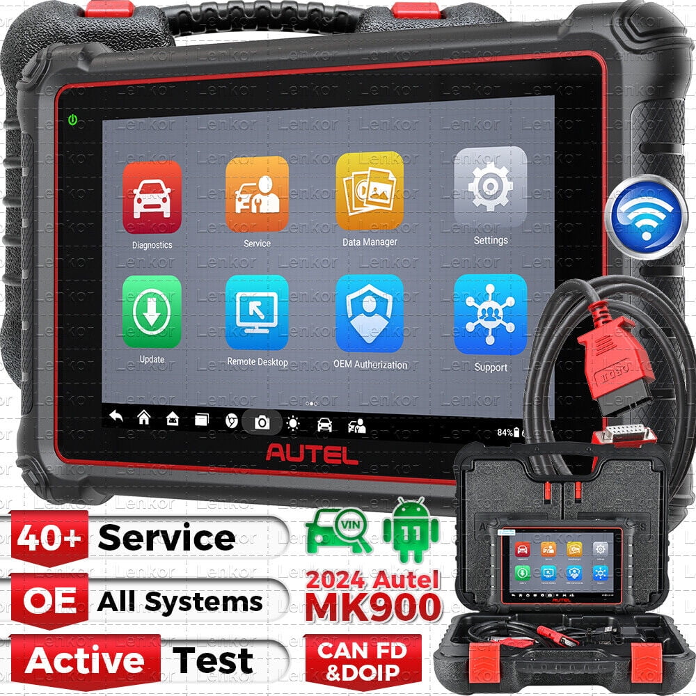 Autel MaxiCOM MK900 Car Diagnostic Scan Tool All System Diagnose, 40 ...