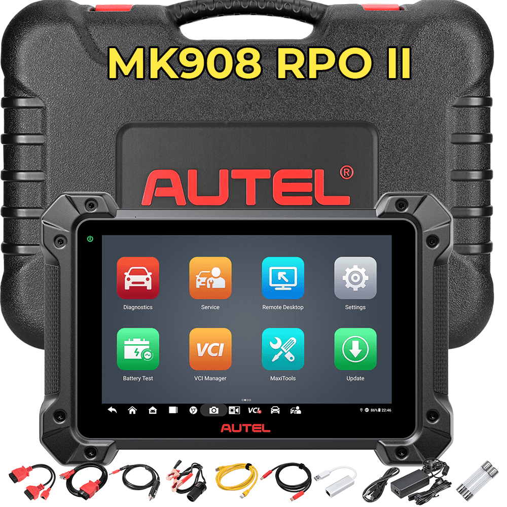 Autel MaxiCOM MK908 Pro II Automotive Scanner,Comprehensive Solutions Car Diagnostic Scan Tool ...
