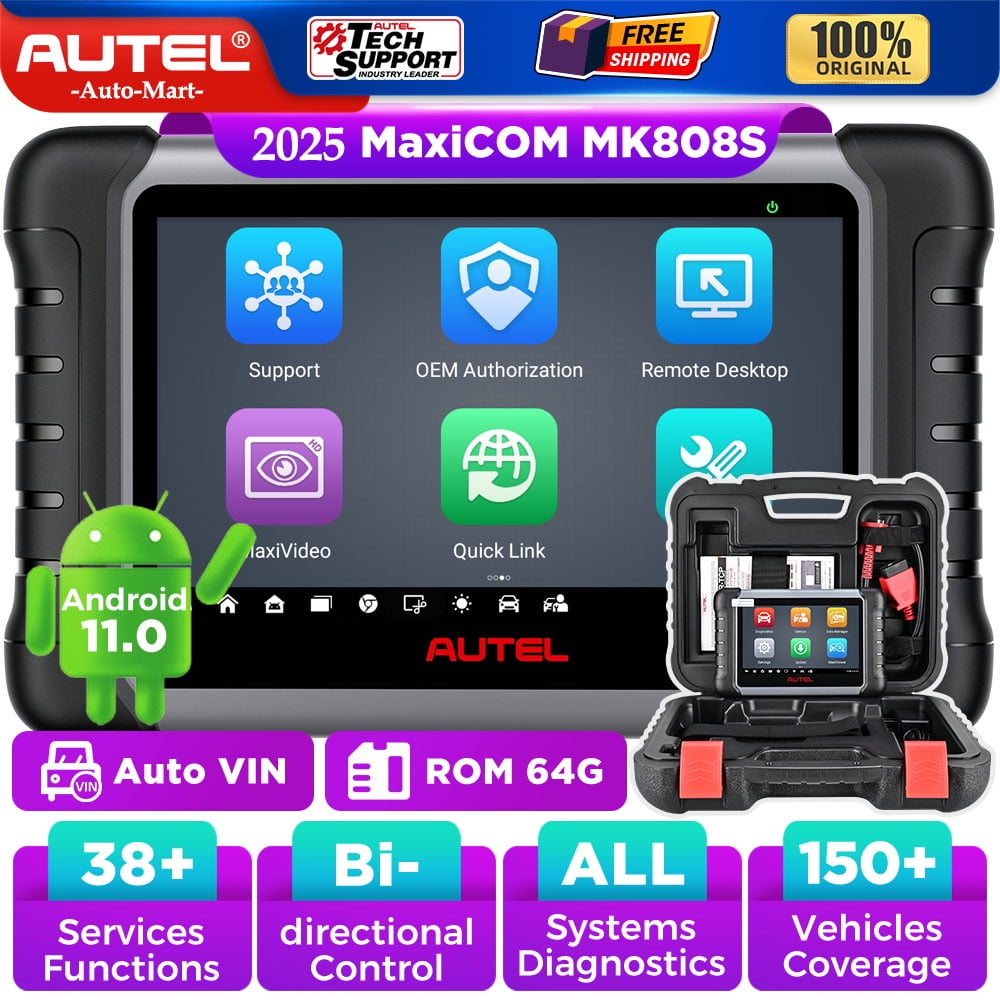 Autel MaxiCheck MX808S Automotive ABS Scanner, Engine Light Reader ...