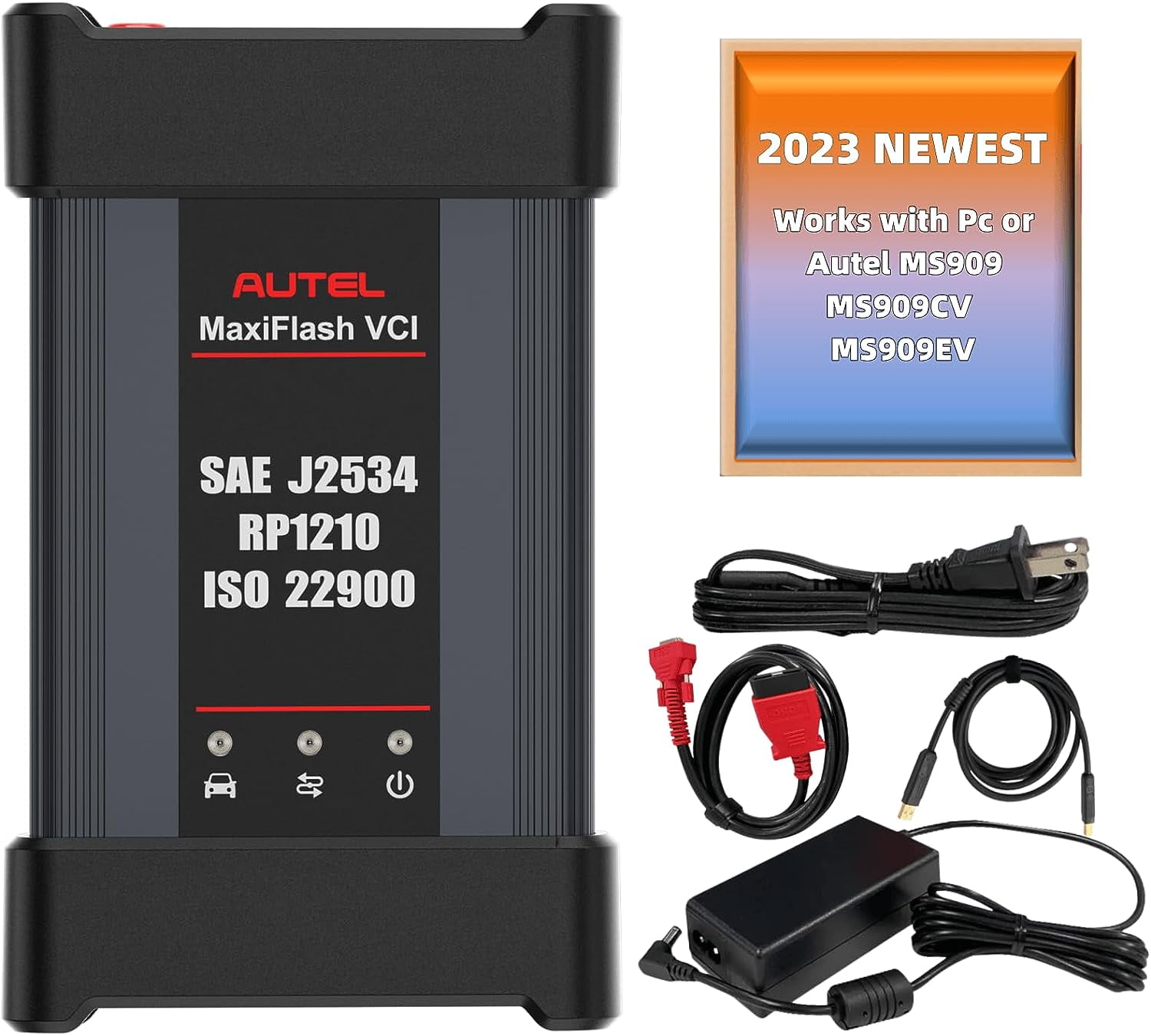 Autel MaxiFlash VCI Kit Vehicle Communication Interface J2534 PassThru ...