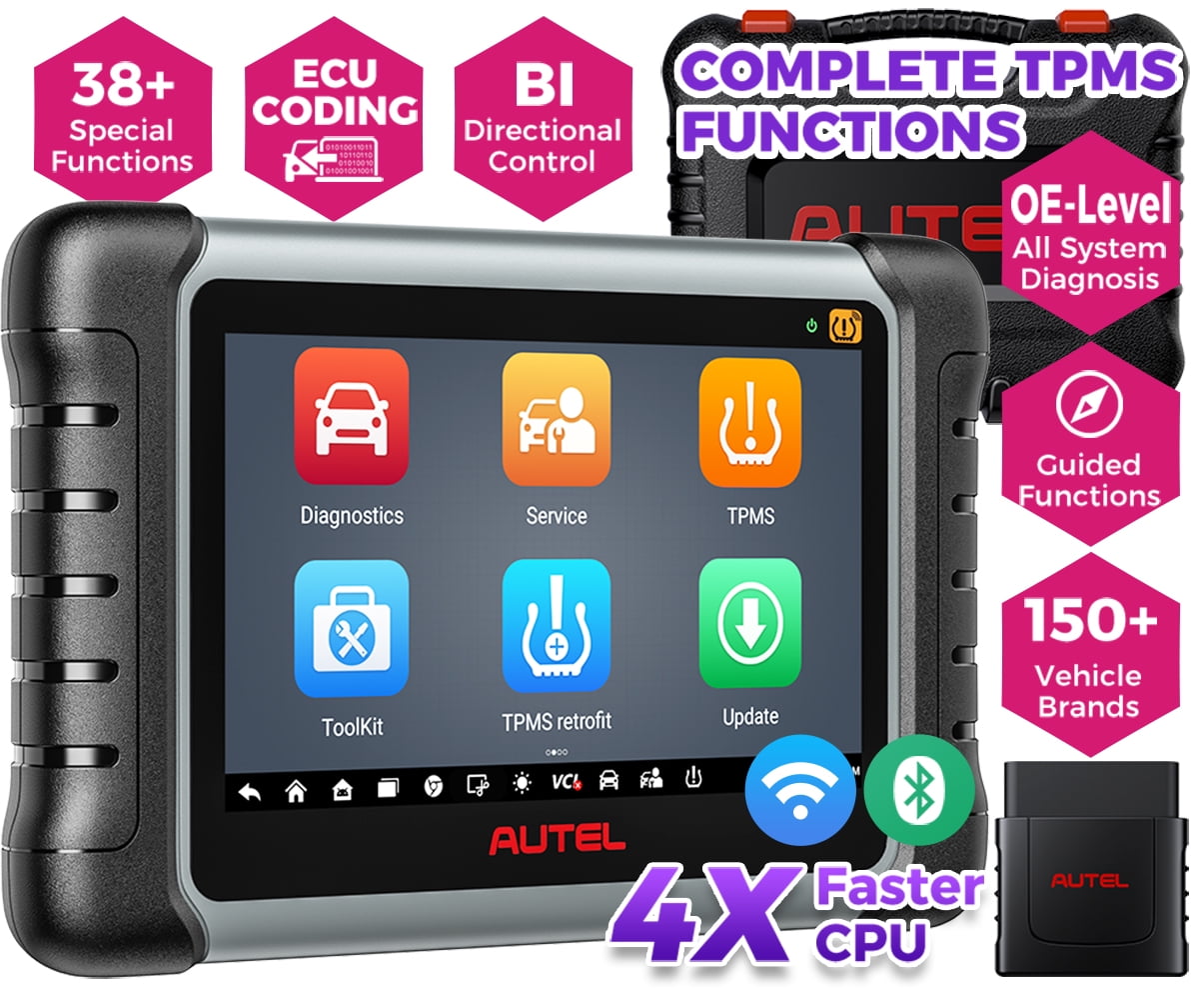 Autel MaxiPRO MP808S-TS Car Diagnostic Scanner Professional TPMS Services & Full System ...