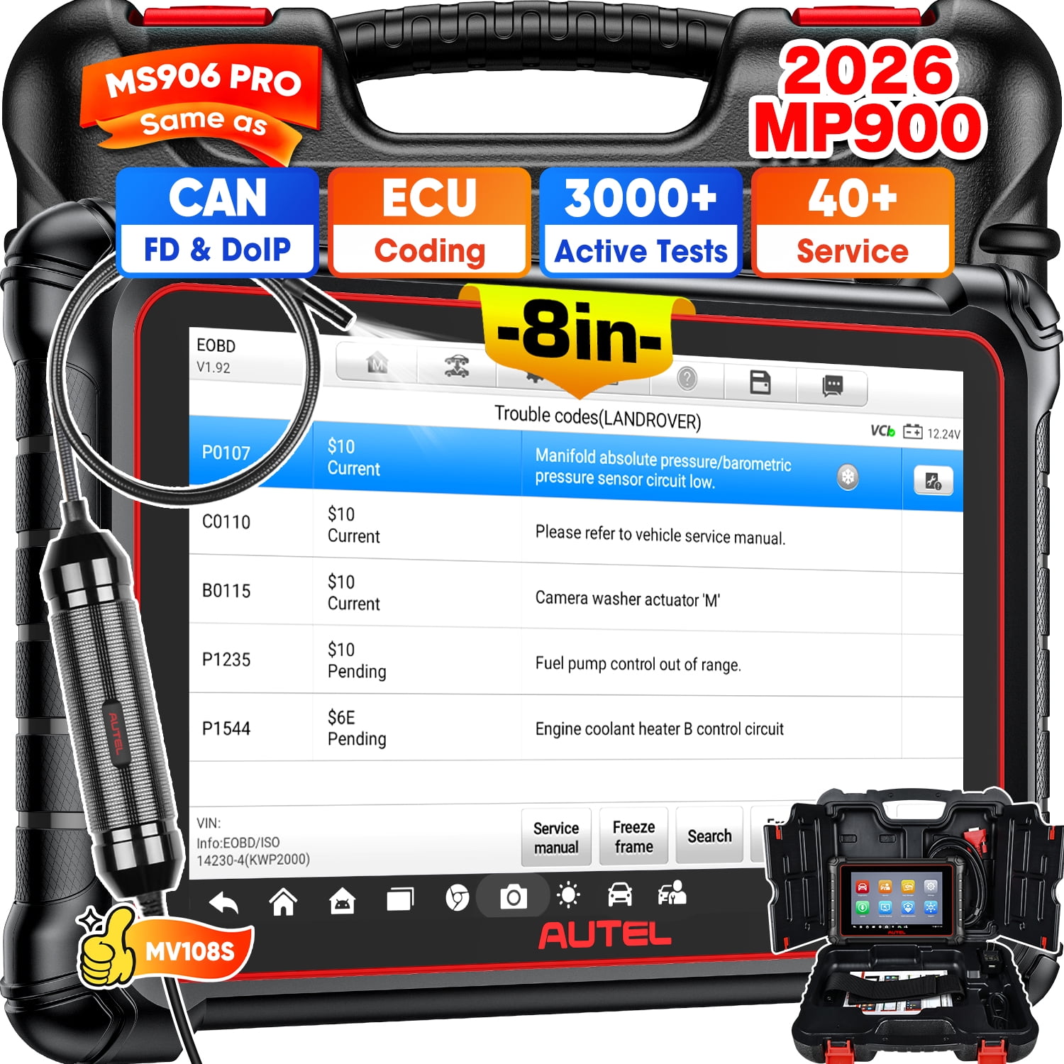 Autel MaxiPRO MP900 Scanner, 2026 Newer of MP808BT PRO MP808S MK900 ...