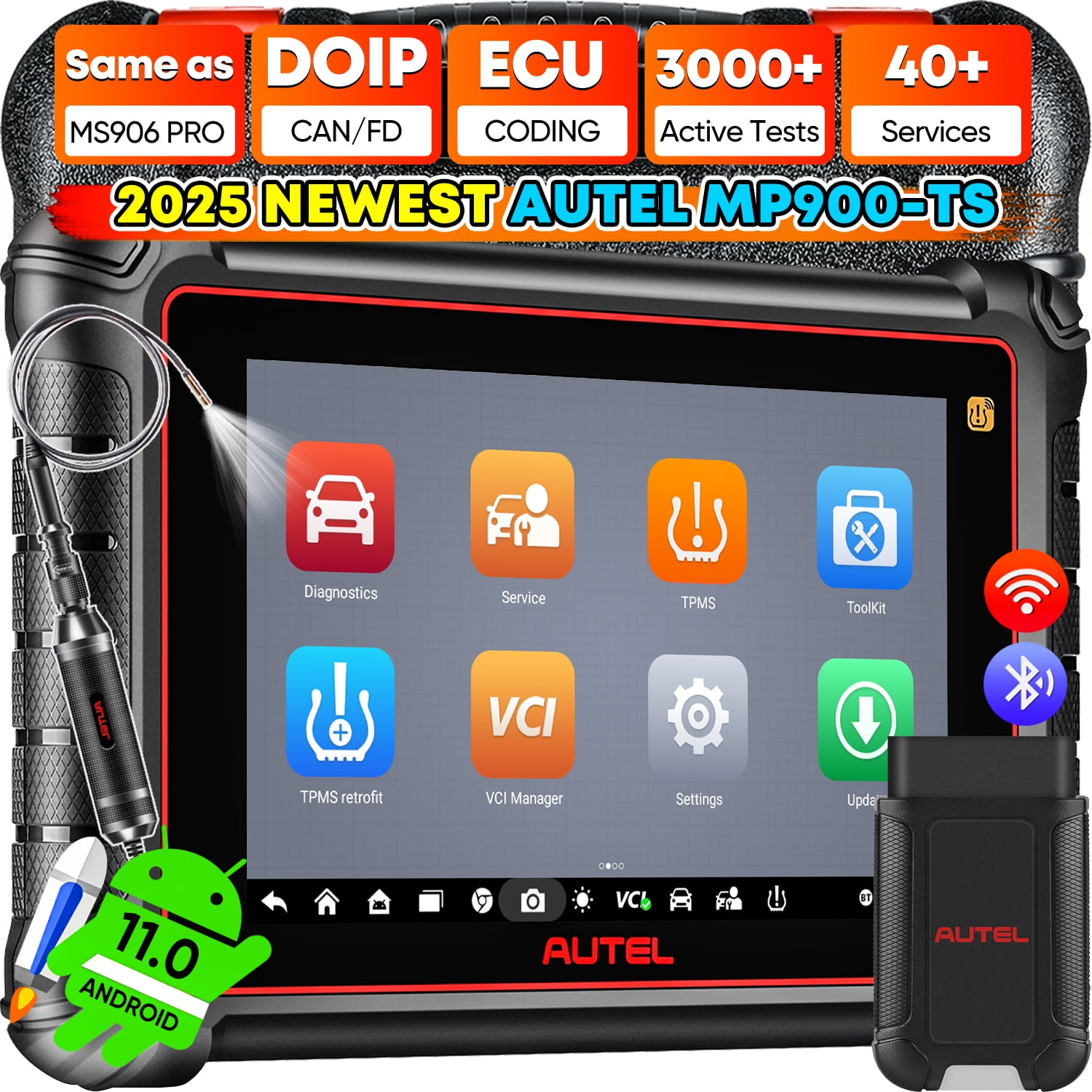 Autel MP900TS Scanner, 2025 8in MP900-TS up of MaxiSYS MS906 PRO ...