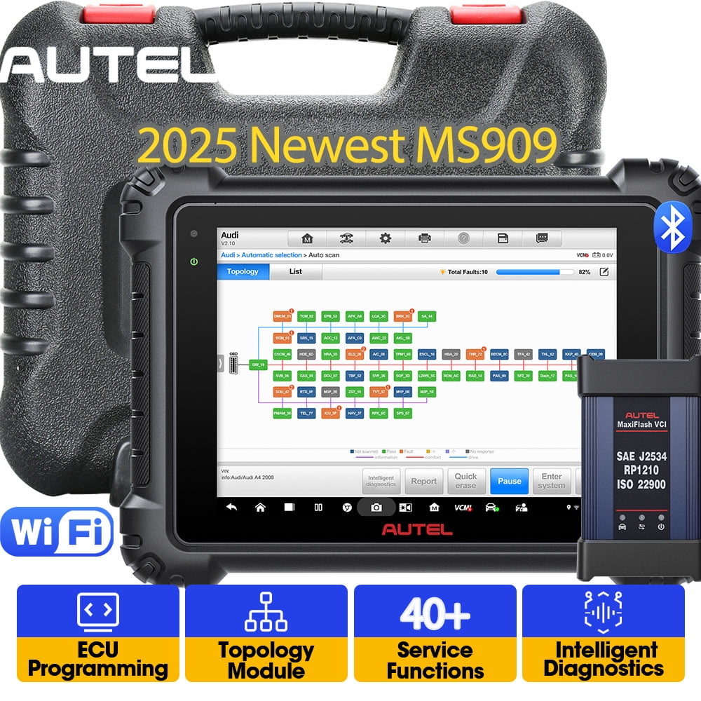 Autel Scanner MaxiSys MS909 Top Intelligent Diagnostic Scan Tool ...