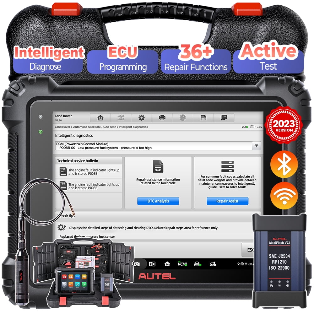 Autel MaxiSys MS909 Car Diagnostic Scan Tool ECU & Coding, 36+ Services ...