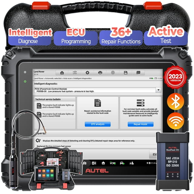 Autel MaxiSys MS909 Car Diagnostic Scan Tool ECU Programming & Coding, 36+ Services, Topology ...