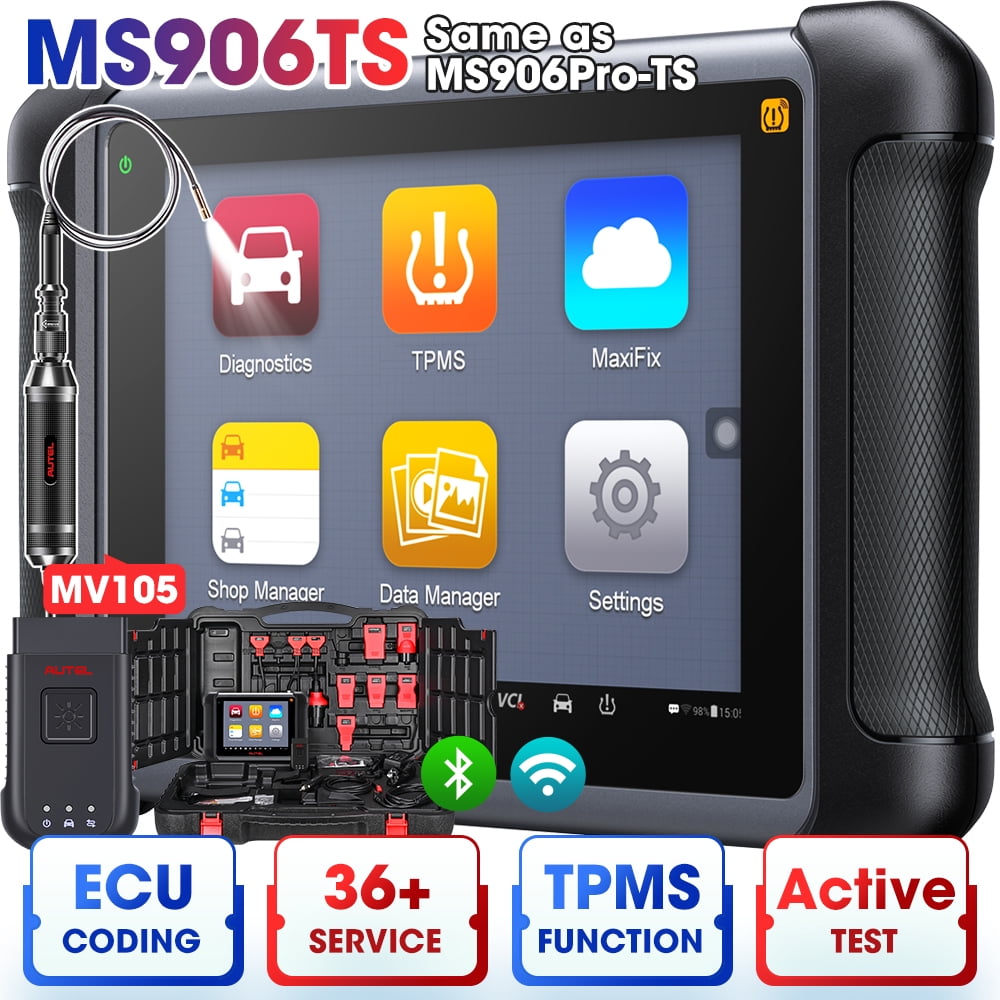 Autel Scanner MaxiPRO MP900TS Car Diagnostic Bidirectional Scan Tool, DoIP/CAN-FD, 40+ Service ...
