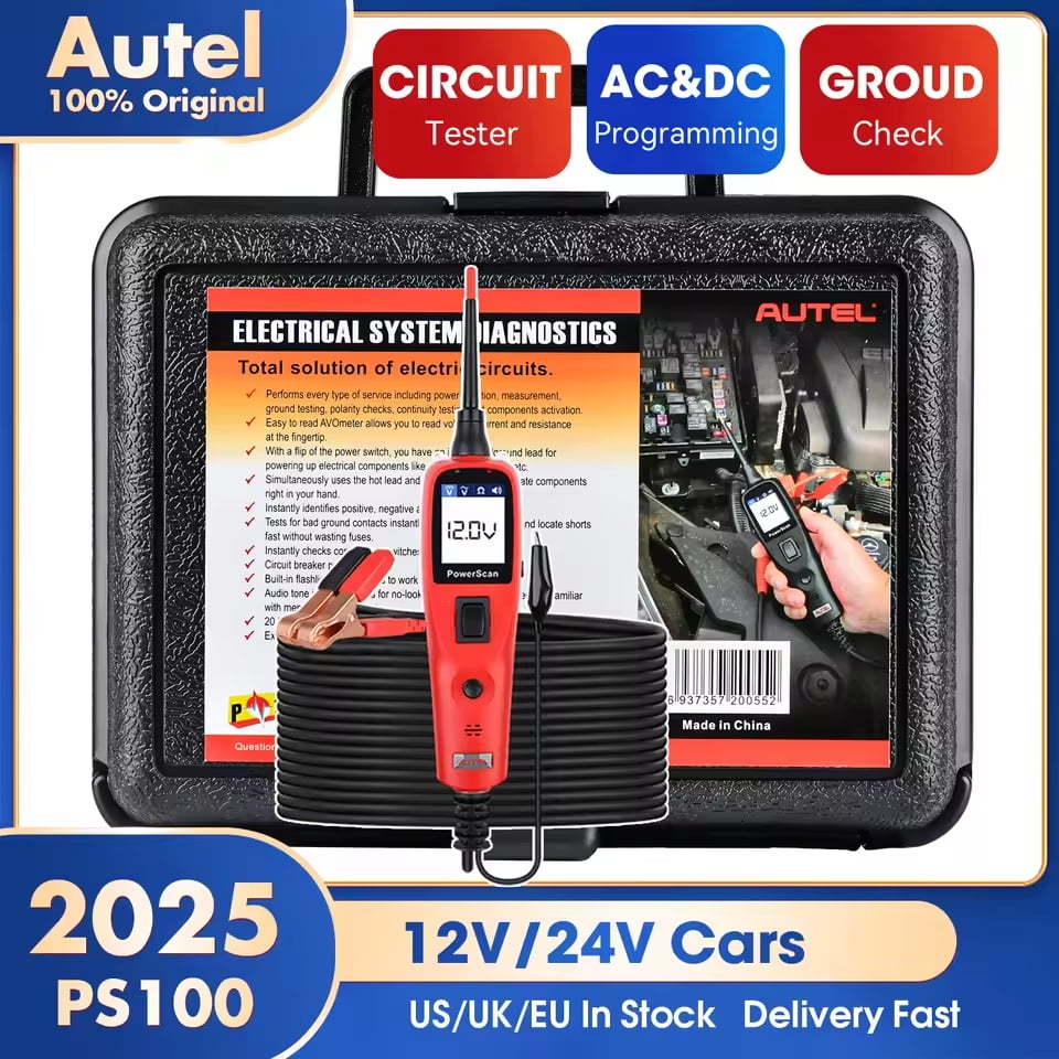 Autel PowerScan PS100 Automotive Circuit Tester, Power Circuit Probe ...