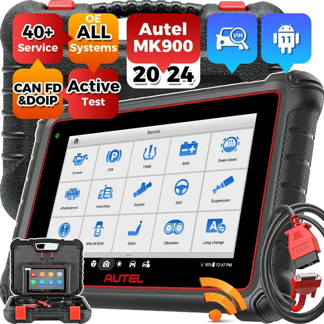 Autel Scanner MaxiCOM MK900 Automotive Diagnostic Scan Tool OBD2 All ...