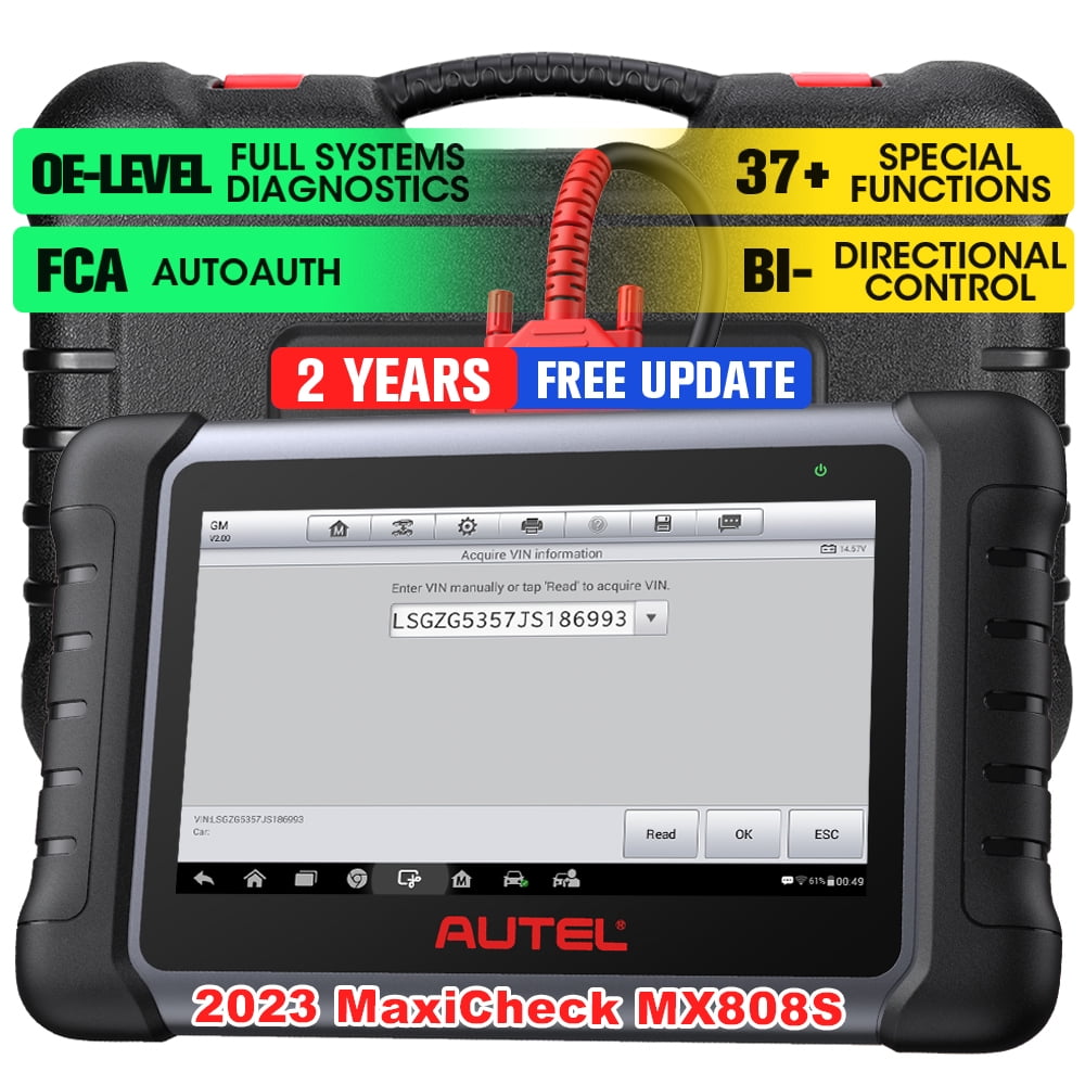 Autel Scanner MaxiCheck MX808S Car Diagnostic Scan Tool All System ...