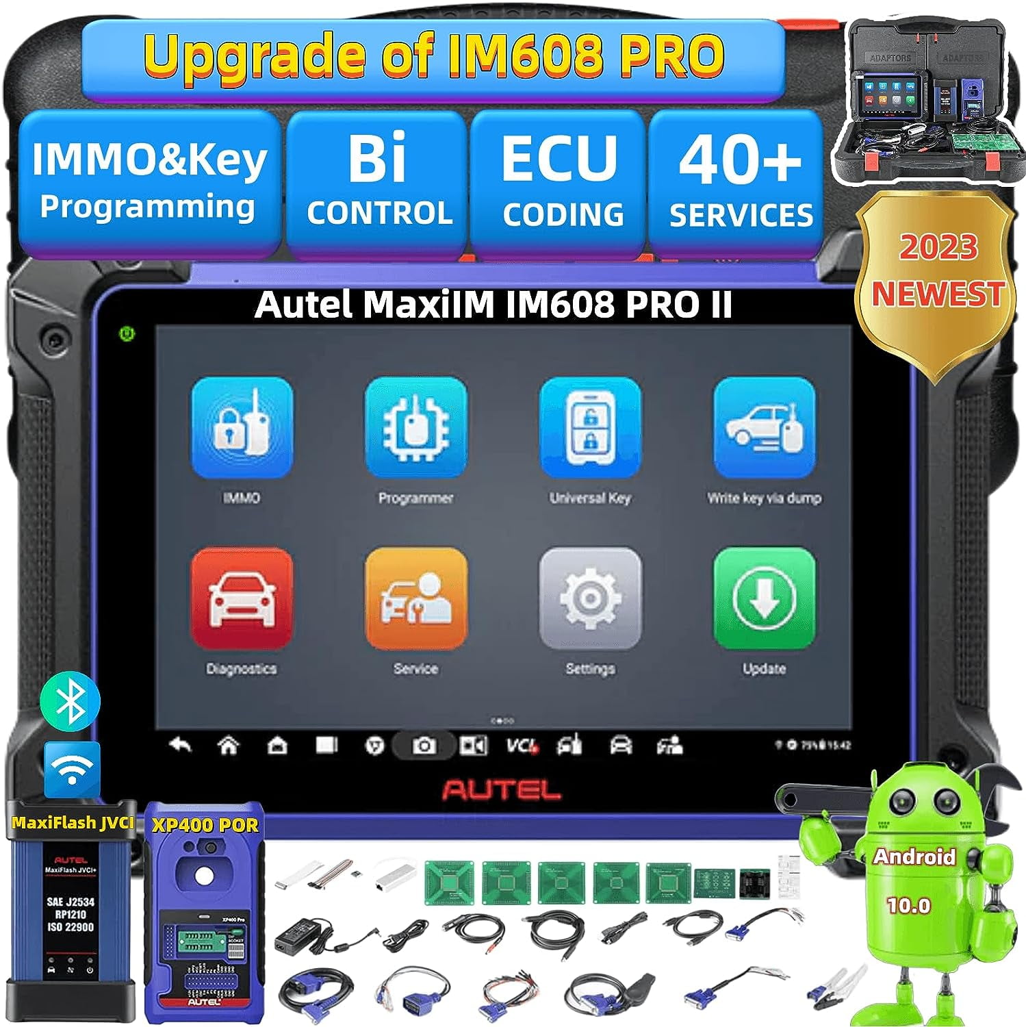Autel Scanner MaxiIM IM608 Pro II,Upgraded of IM608 Pro,ProKey Fob ...