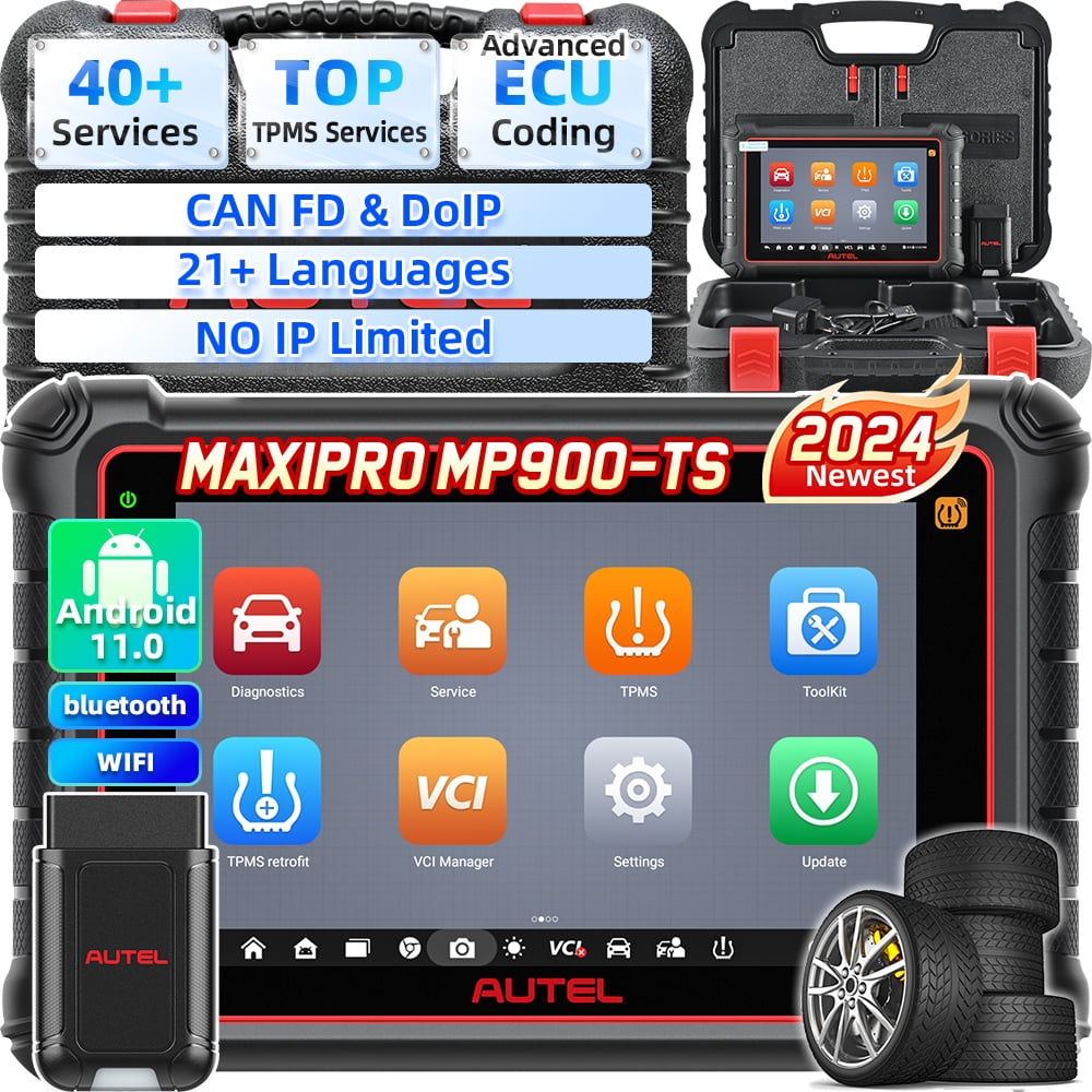 Autel MaxiPRO MP900TS Car Diagnostic Tool, Bi-Directional Active Test ...