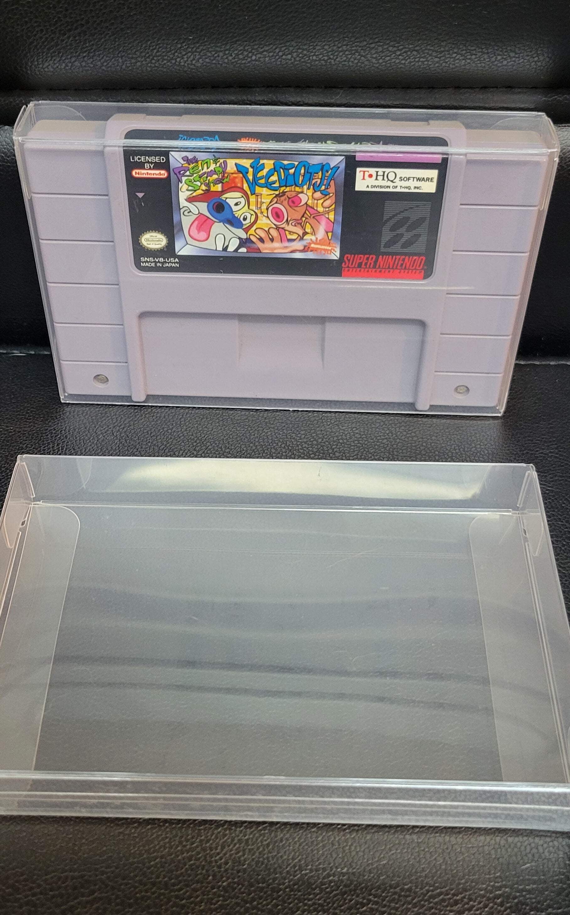 Authentic 1993 Ren & Stimpy Show Veediots SNES Cartridge, Super ...