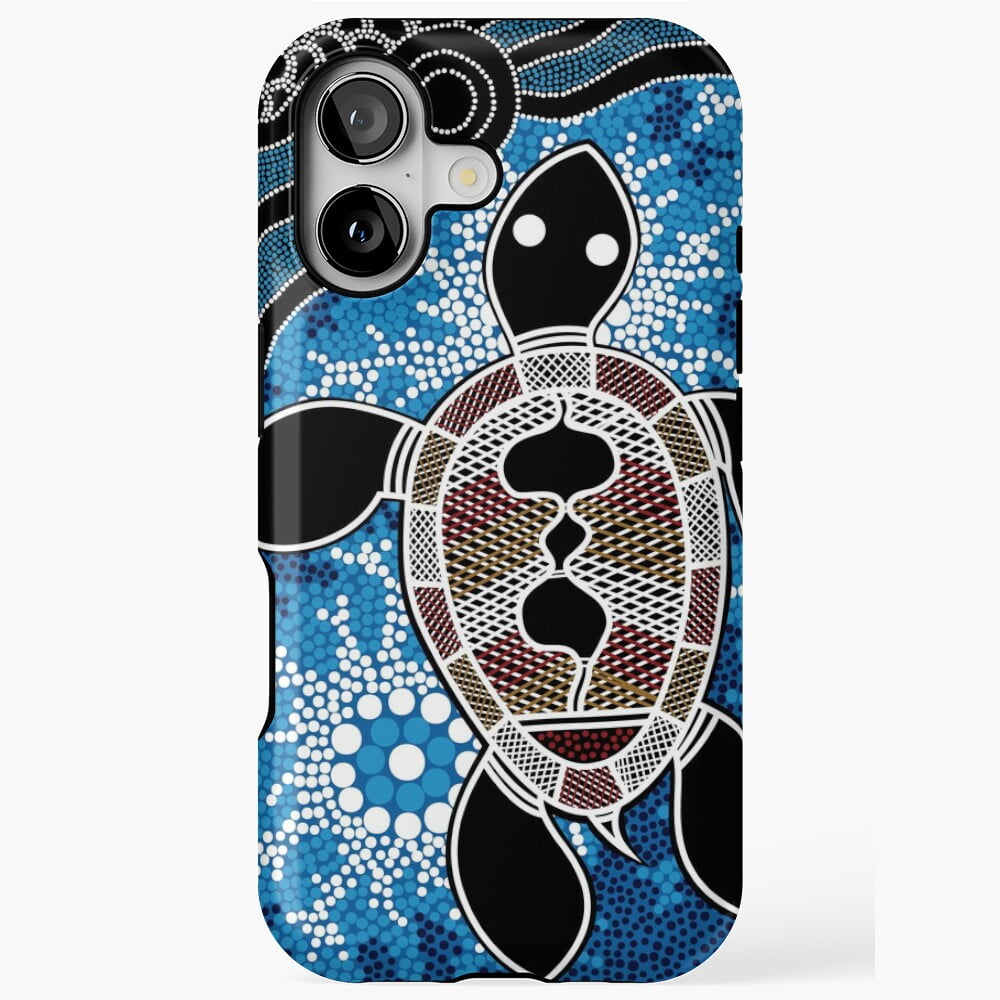 Authentic Aboriginal Art Sea Turtles Traditional Australian Dot Style ...