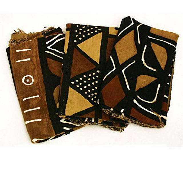 Authentic African Bogolan Mud Cloth Bambara - Mali Vib (4 Color ...