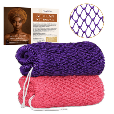 Metene Bath Scrubs, 3 Pcs Nylon African Shower Wash Cloth, Exfoliating ...