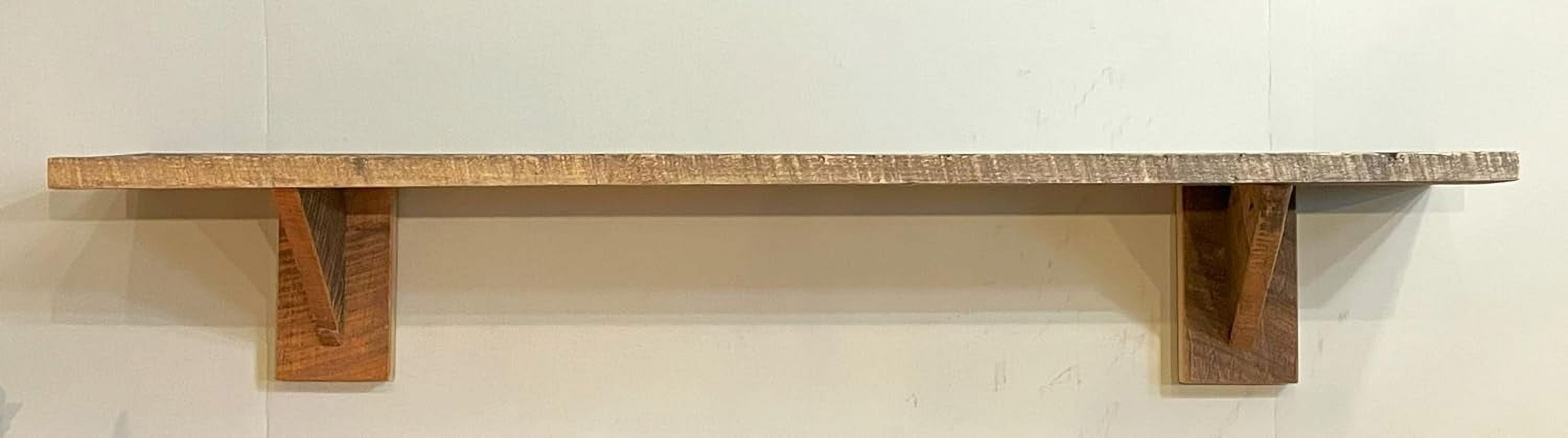 Authentic Amish Handmade Reclaimed Wood Wall Shelf. 46” Wide x 7.5 ...