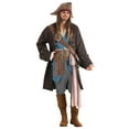 Authentic Captain Jack Sparrow Adult Costume - Walmart.com