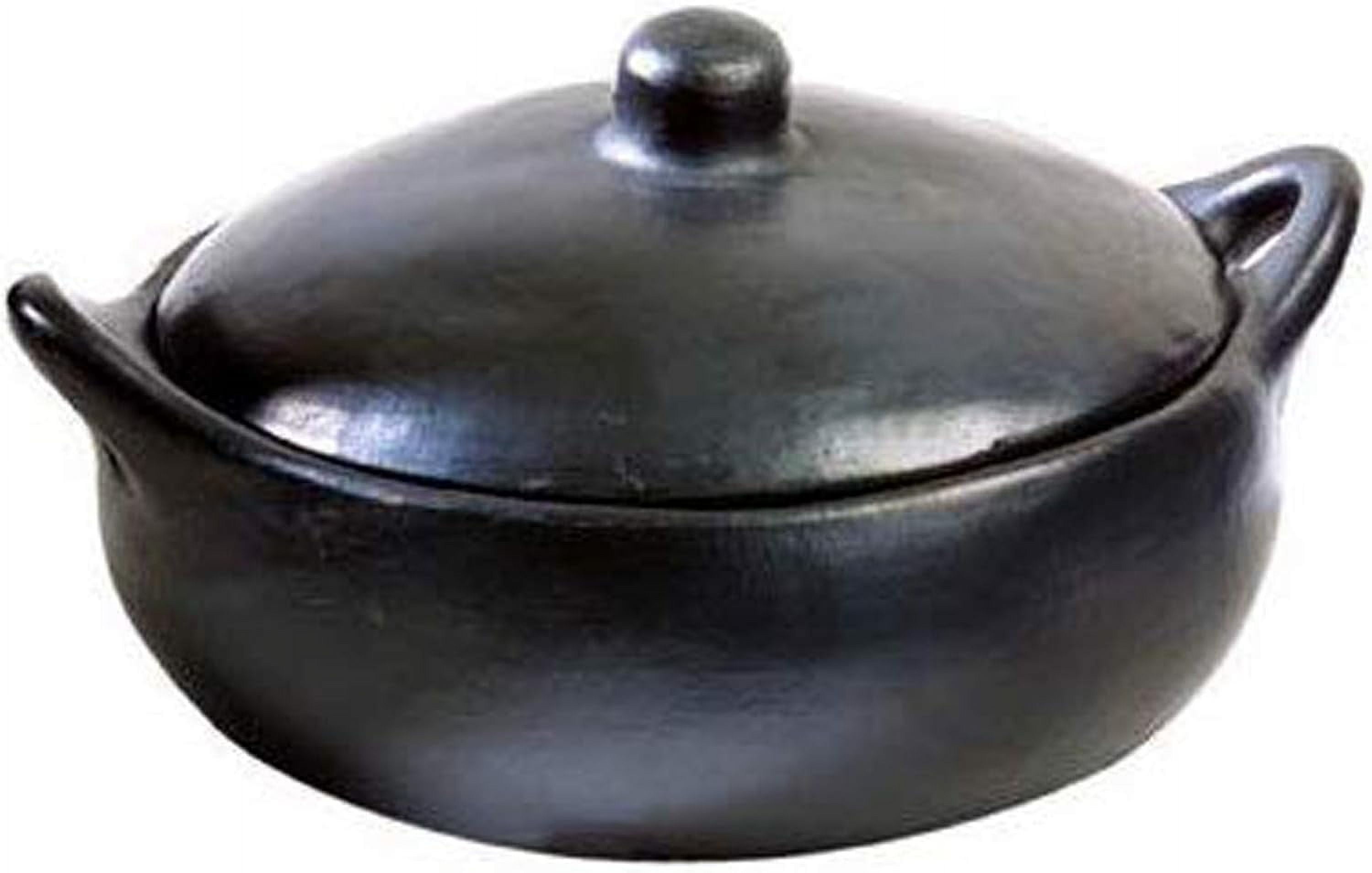 Authentic Chamba Casserole - Elegant Handmade Black Clay Cooking Pot ...