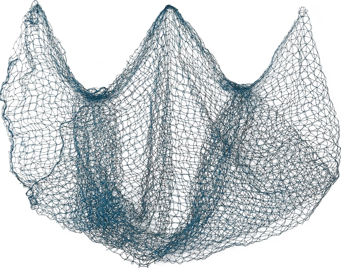 Authentic Commercial Fishing Casting Net Nautical 5'x10' Blue - Walmart.com