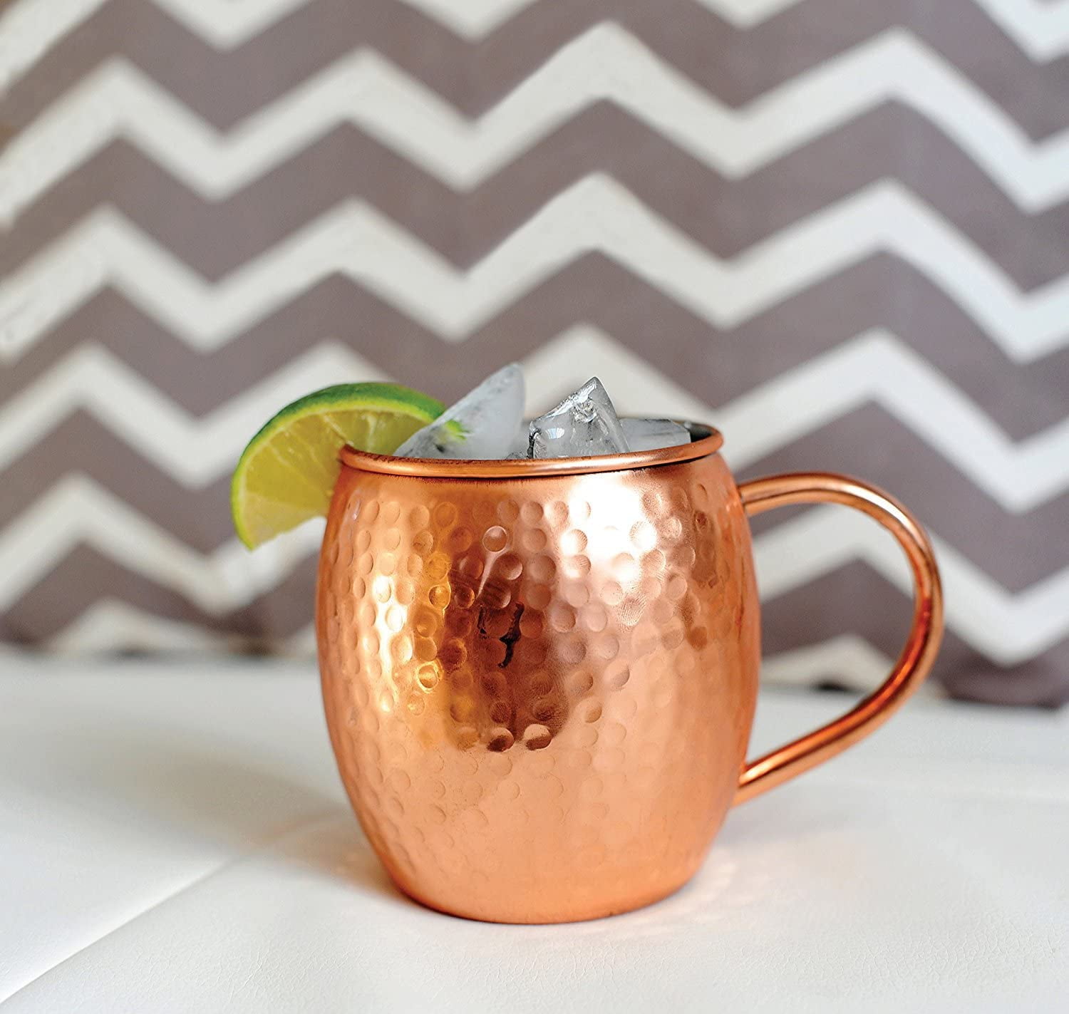 Authentic Copper Mug Moscow Mule 20 oz. Giant Hammered Copper Ice ...