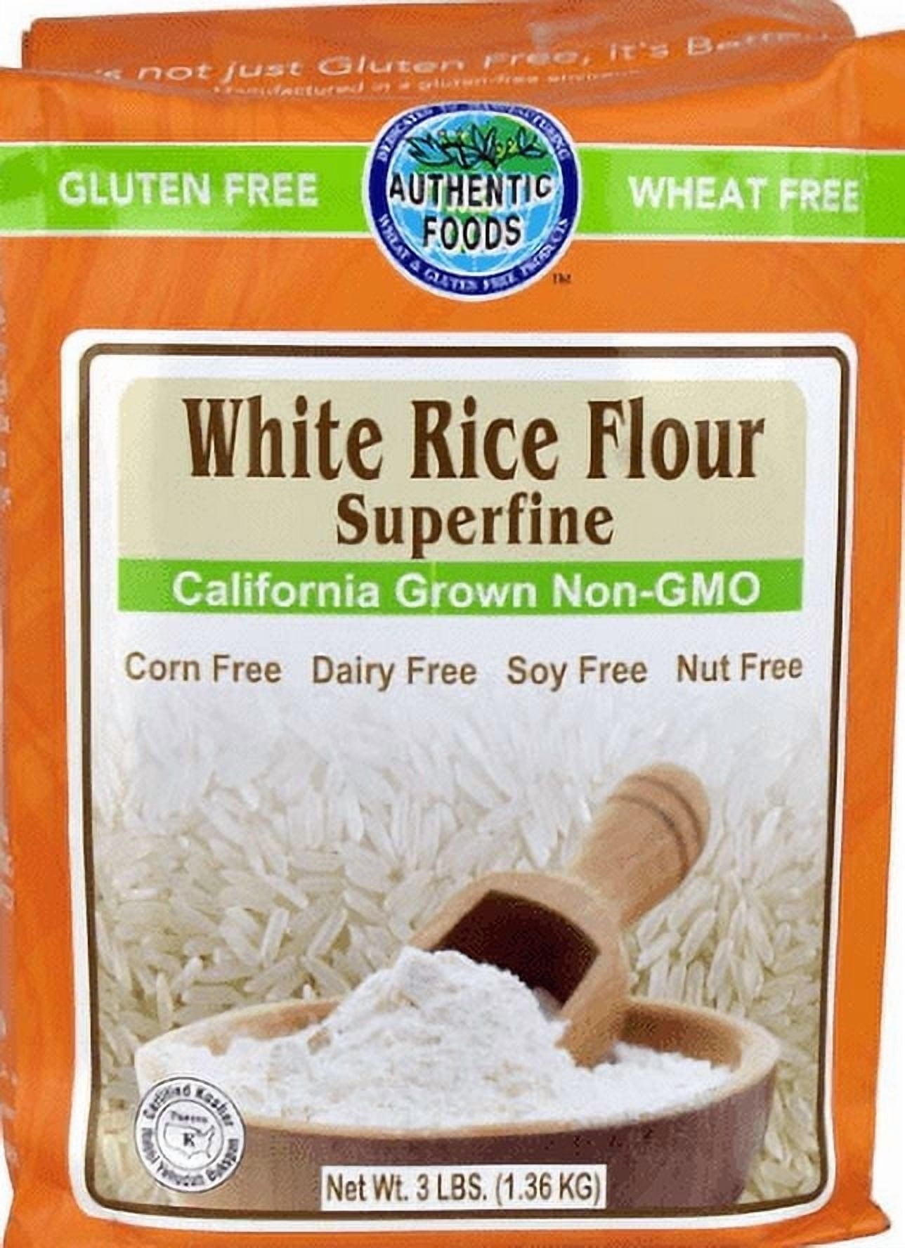 Authentic Foods GF Superfine White Rice Flour - 3 lbs - Walmart.com