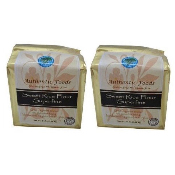 Authentic Foods Sweet Rice Flour Superfine 3lb 2 Pack - Walmart ...